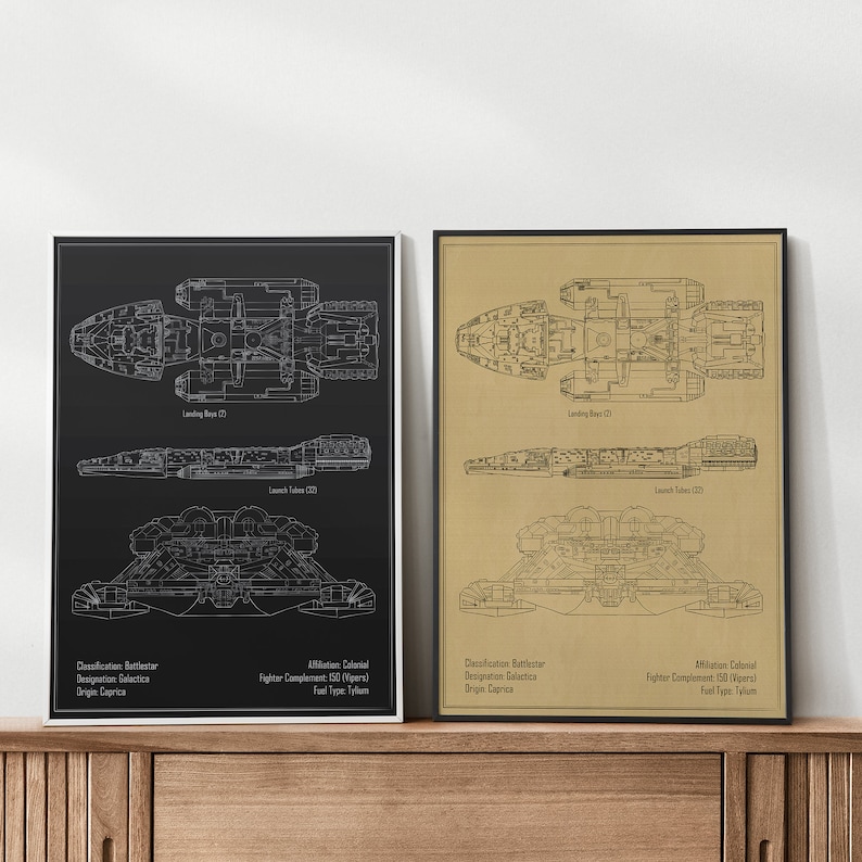 Map of Battlestar Galactica - Etsy