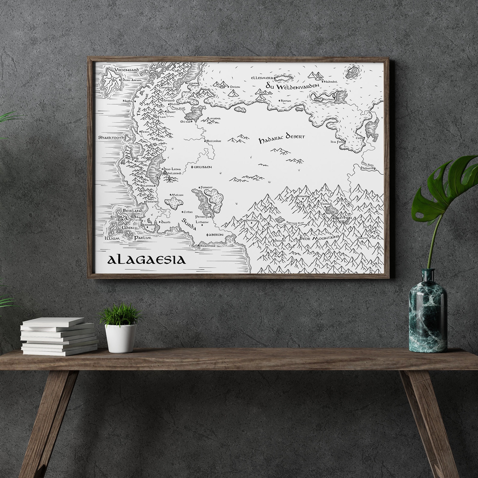 Map of Alagaesia: Eragon - Etsy
