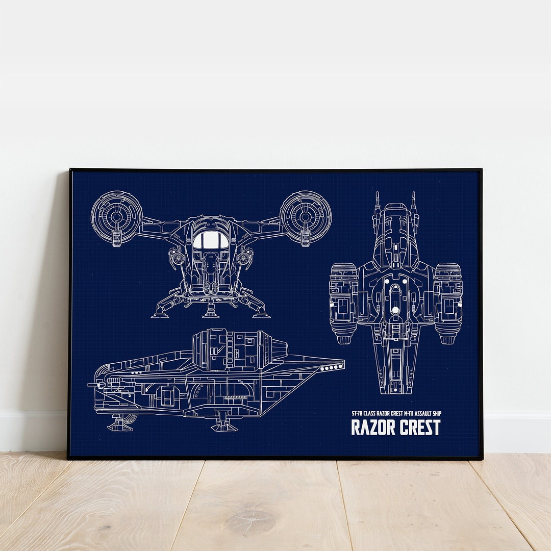 Map of Razor Crest: Mandalorian - Etsy