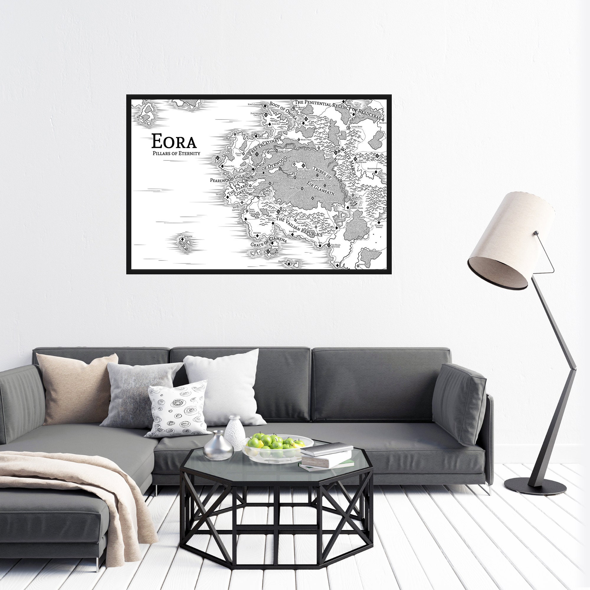 Map of Eora: Pillars of Eternity | Etsy