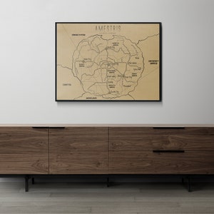 Map of Amestris: Fullmetal Alchemist - Etsy