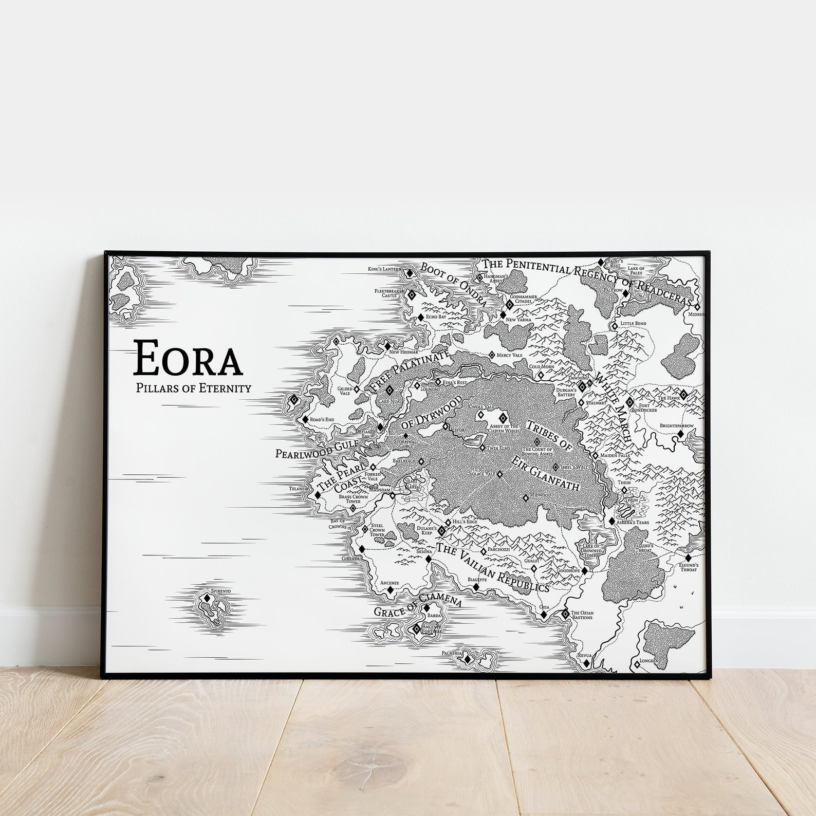 Map of Eora: Pillars of Eternity - Etsy Canada