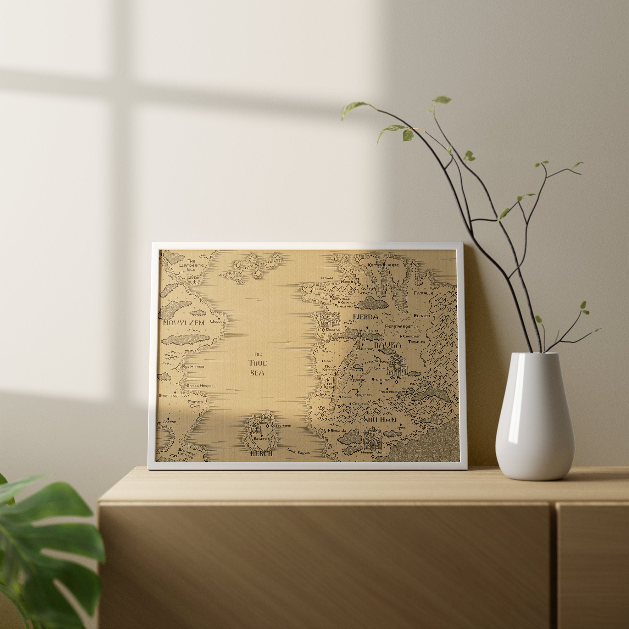 Map of Ravka grishaverse Shadow and Bone | Etsy Canada