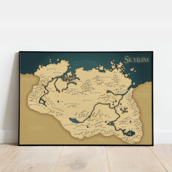 Skyrim Map Wallpapers
