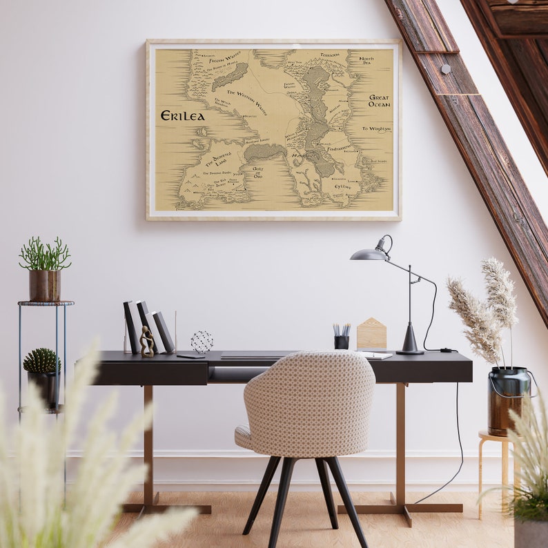 Map of Erilea: Throne of Glass | Etsy