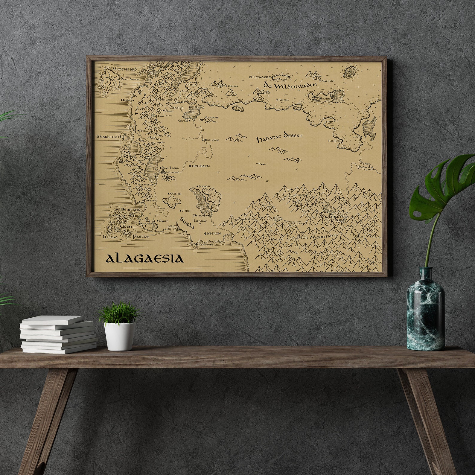 Map of Alagaesia: Eragon - Etsy