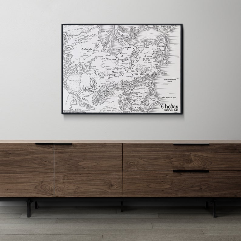 Map of Thedas: Dragon Age - Etsy