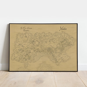 Map From Dragon Prince (xadia | Five Human Kingdoms) - Etsy