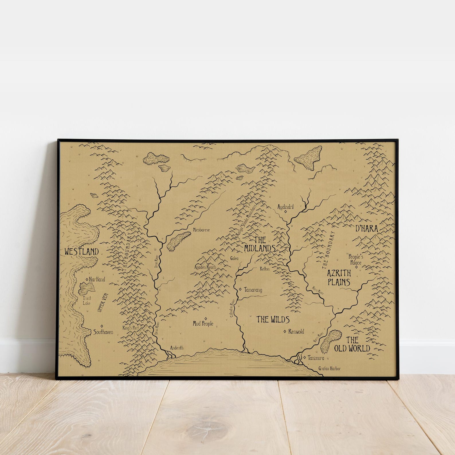 Map From the Sword of Truth - Etsy