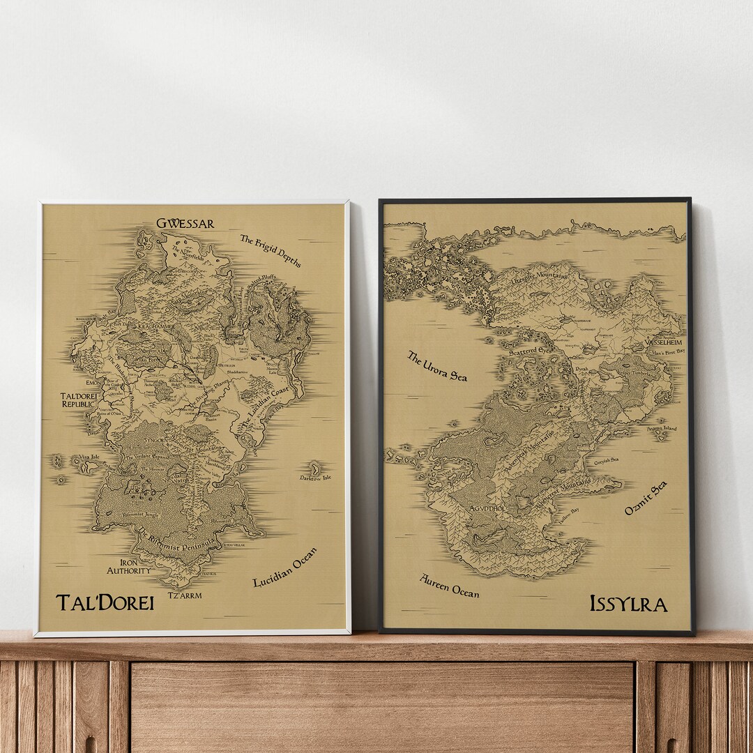 Exandria Map Series 5 Maps DIGITAL DOWNLOAD - Etsy
