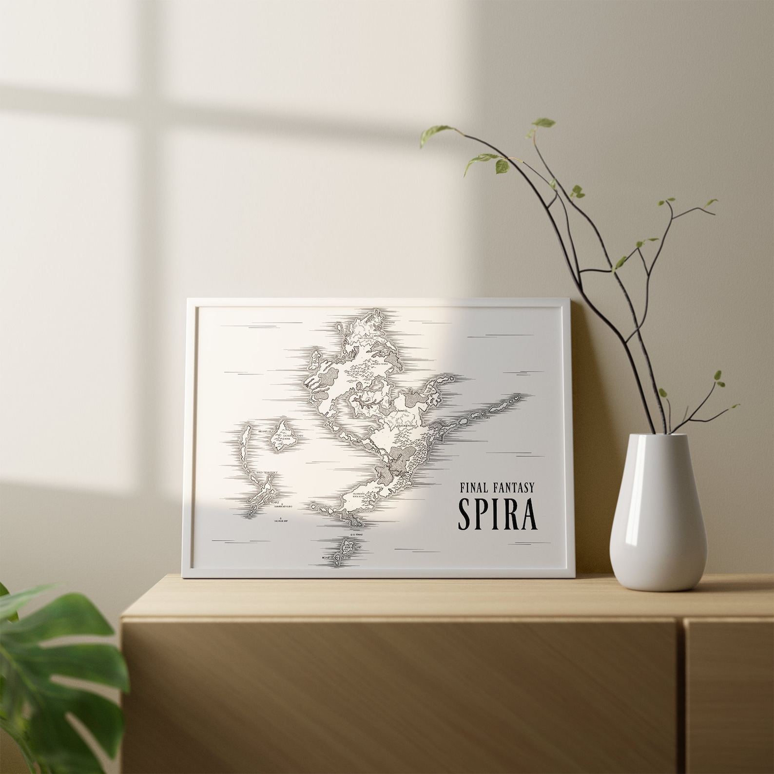 Map of Spira: Final Fantasy X | Etsy