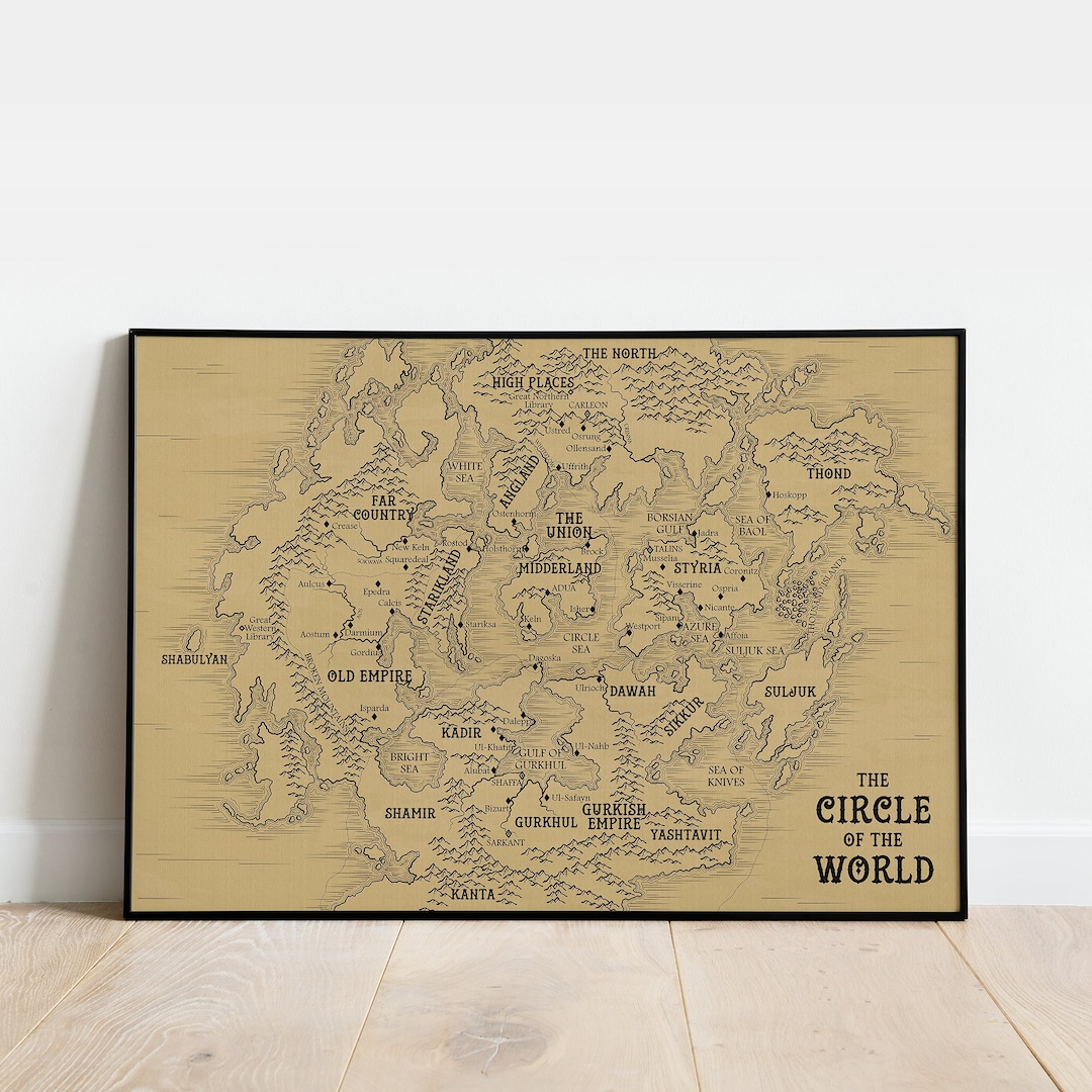Map of the Circle of the World: the First Law - Etsy