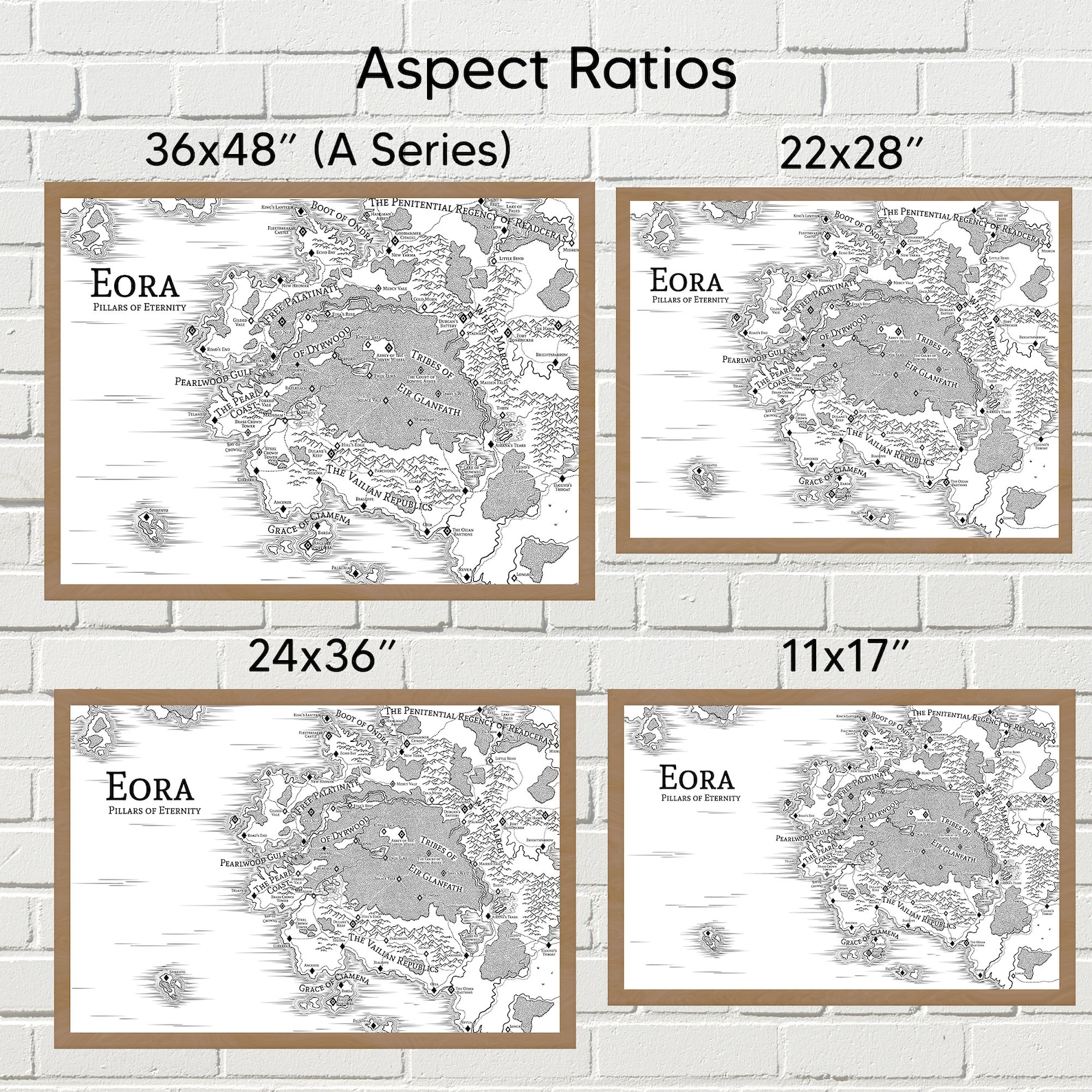 Map of Eora: Pillars of Eternity - Etsy Canada