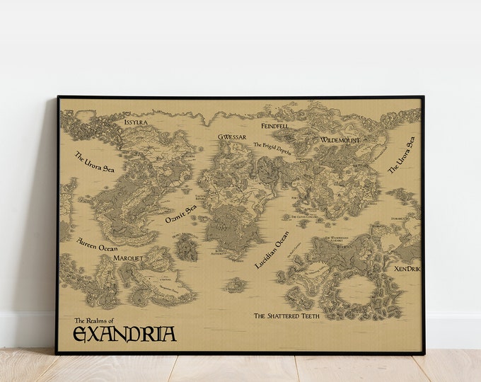Map of Exandria Expanded - Etsy