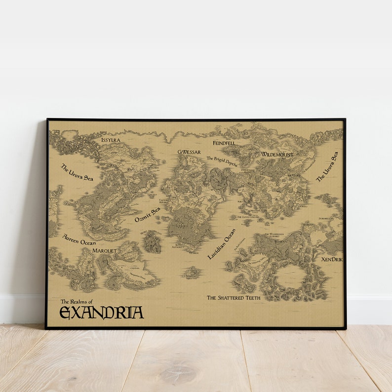Map of Exandria Expanded - Etsy