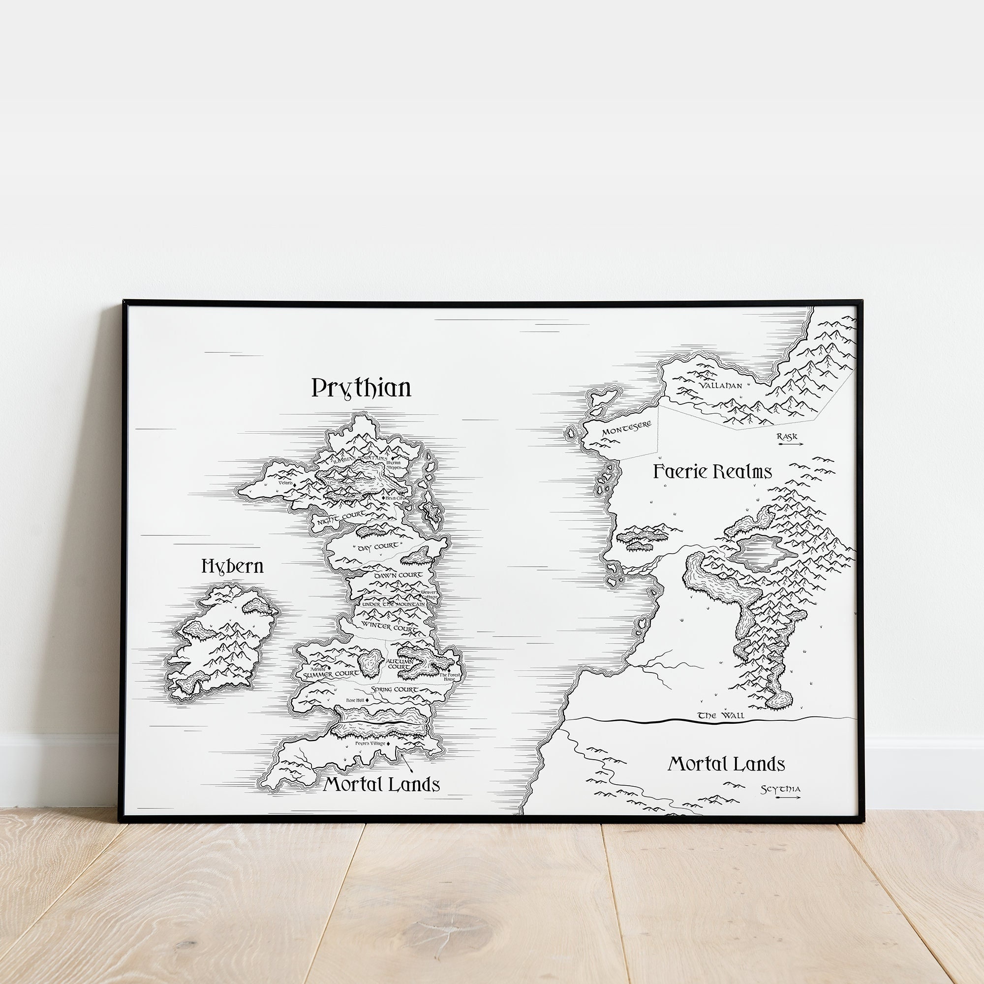 Map of Prythian: ACOTAR - Etsy