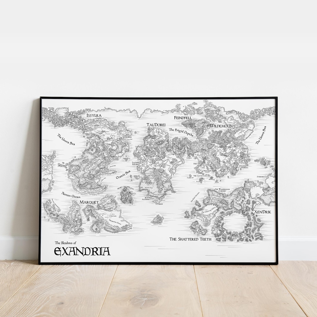 Mapa de Exandria | Expandido - Etsy Portugal