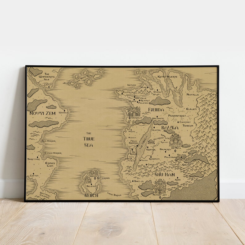 Map of Ravka grishaverse Shadow and Bone | Etsy Canada