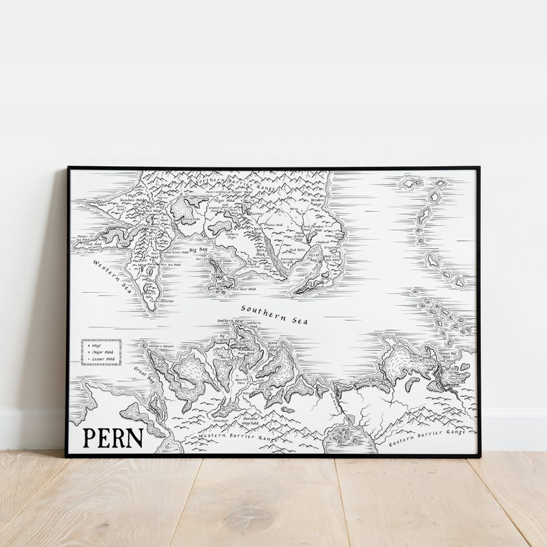 Map of Pern - Etsy