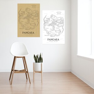 Map of Pangaea | Etsy