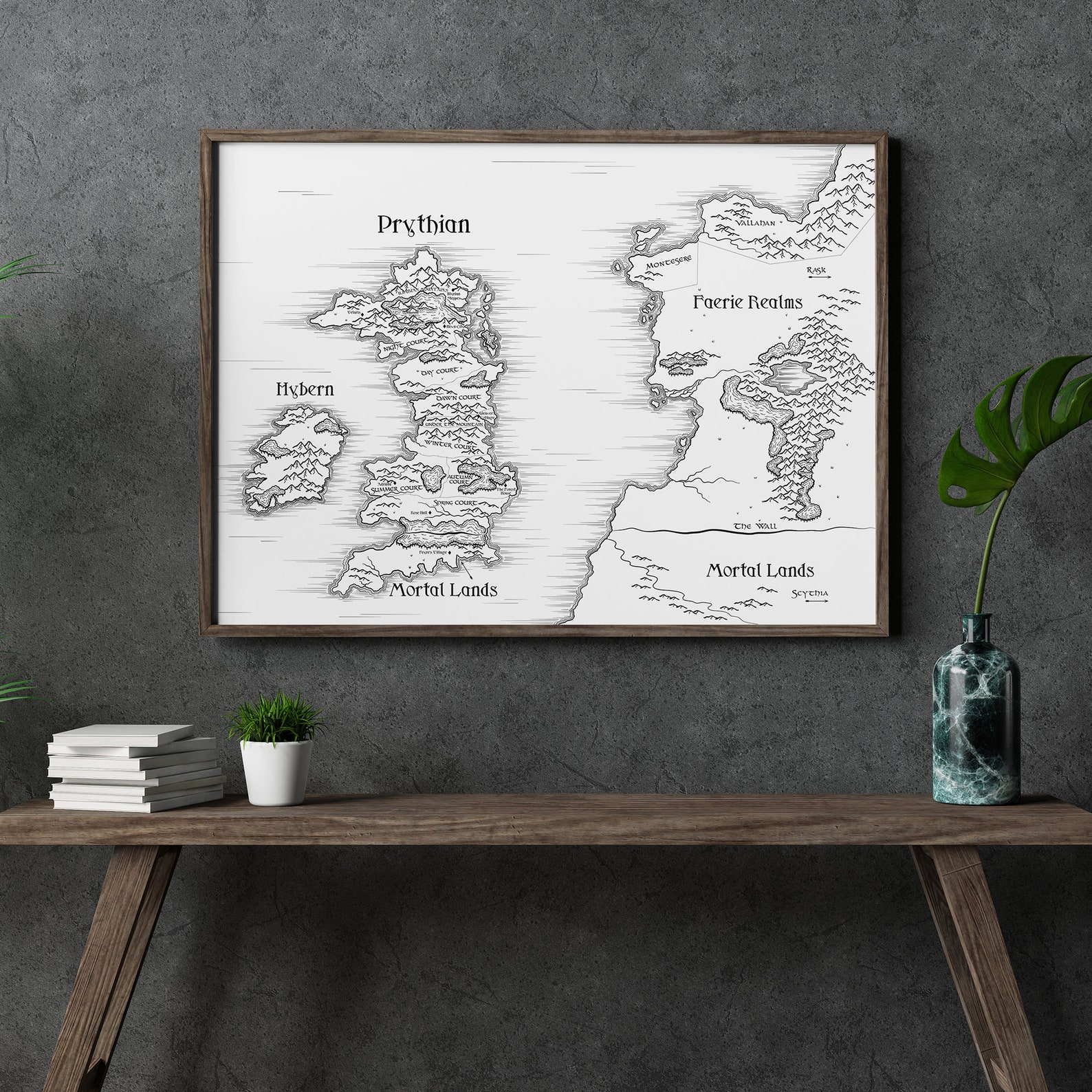 Map of Prythian: ACOTAR - Etsy