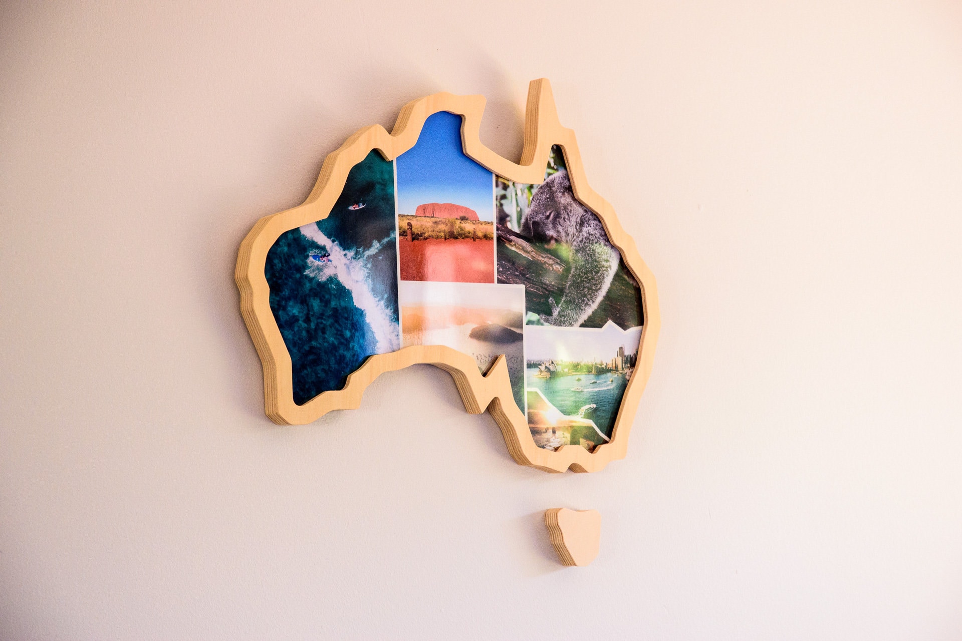 The Mini Australia Frame Unique Freeform Wooden Picture - Etsy
