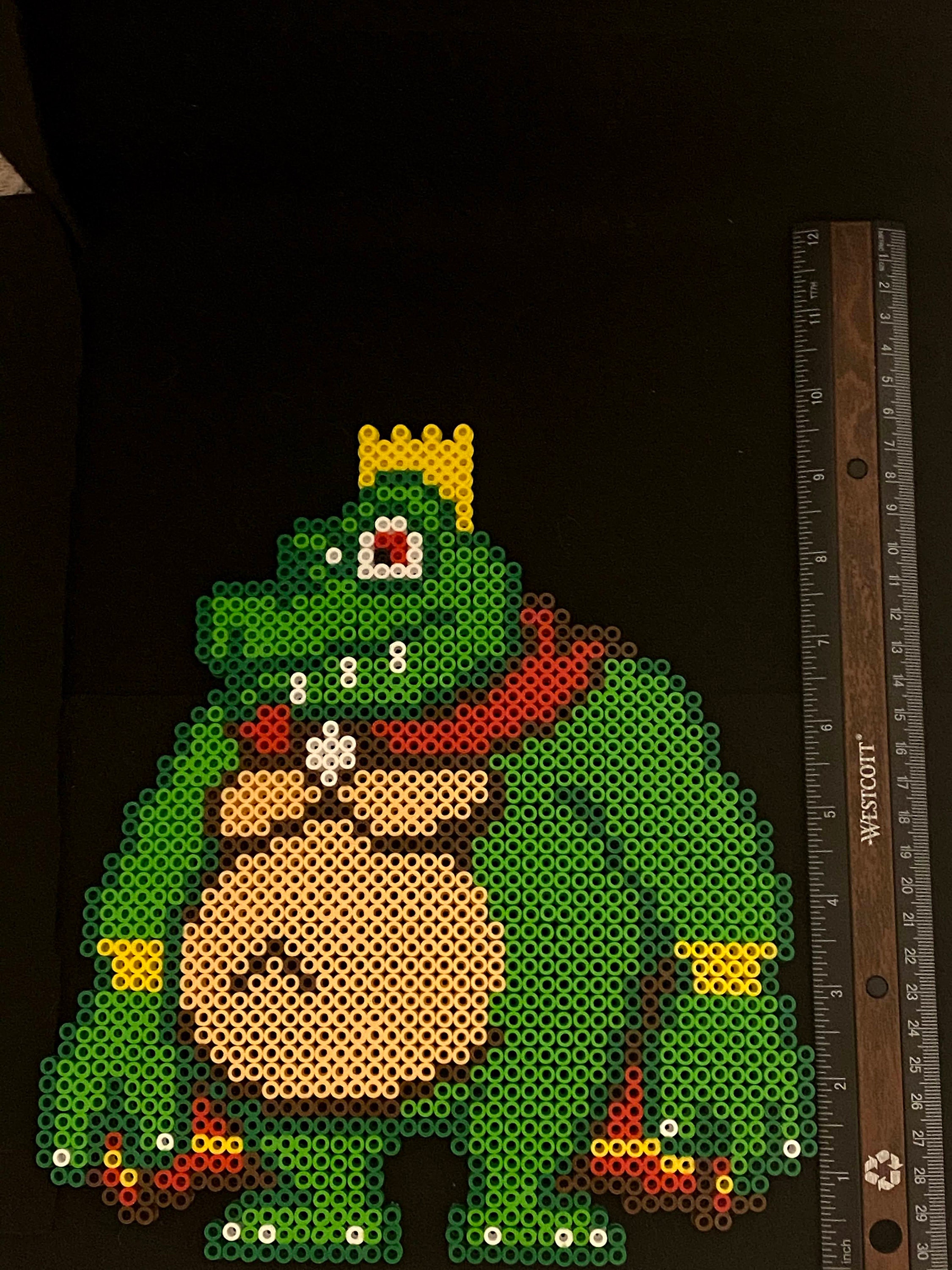 King K.rool Perler Inspired Sprites Donkey Kong Wall - Etsy Finland
