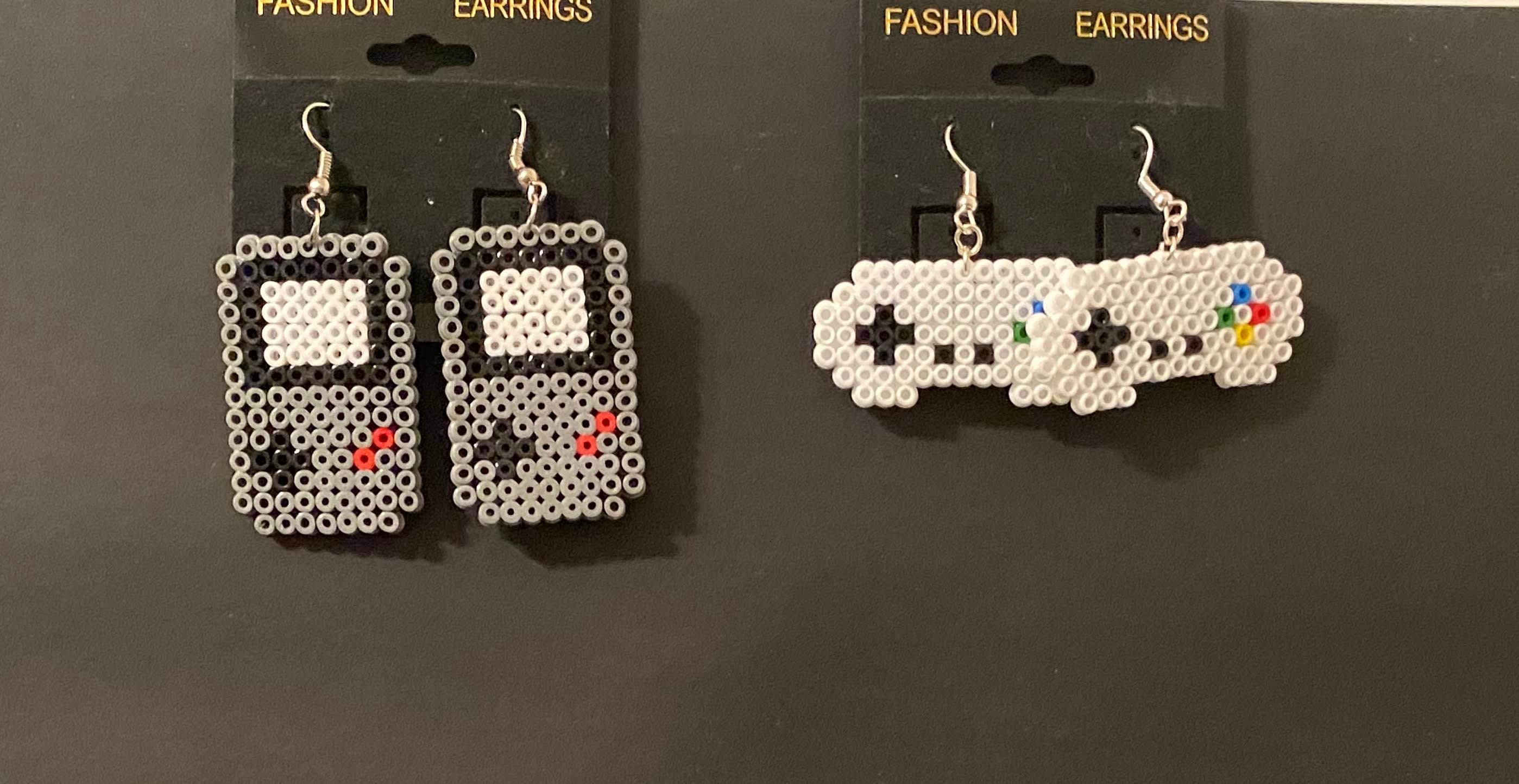 Gameboy & Controller Inspired Mini Perler/Artkal Bead Dangle | Etsy