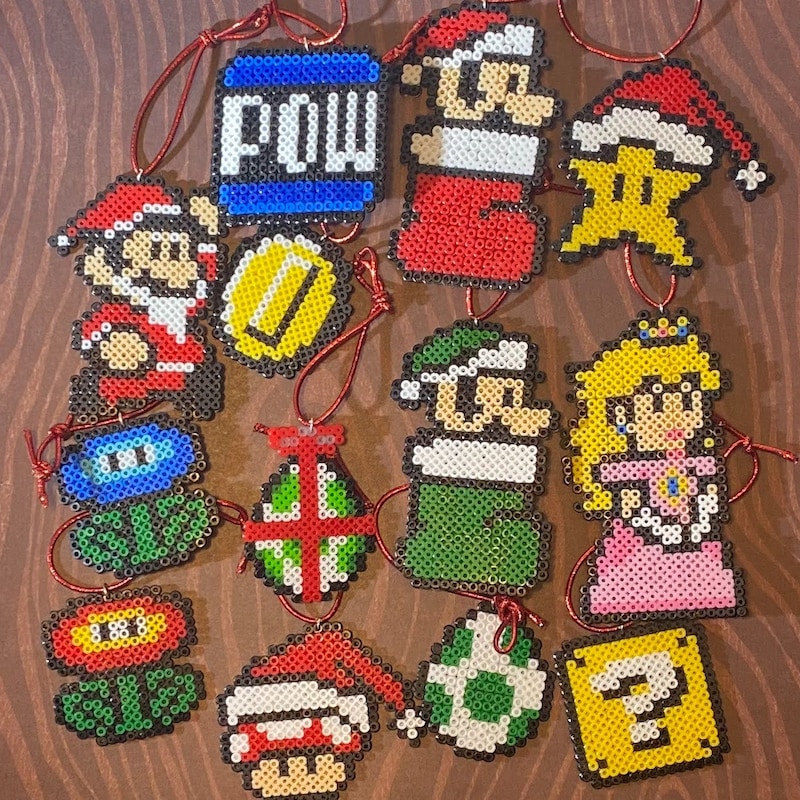 Perler Mario - Etsy