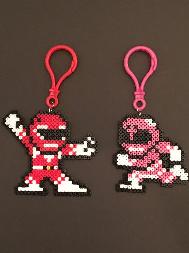 Power Ranger Clips or Magnets Mini Beads Perfect for | Etsy
