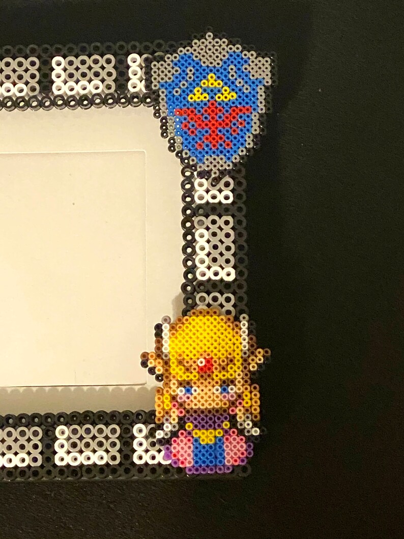 Link and Zelda Inspired Perler Artkal Glass Picture Frame | Etsy