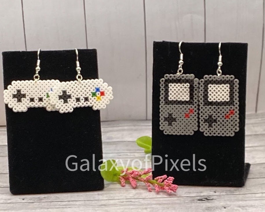 Gameboy & Controller Inspired Mini Perler/artkal Bead Dangle - Etsy