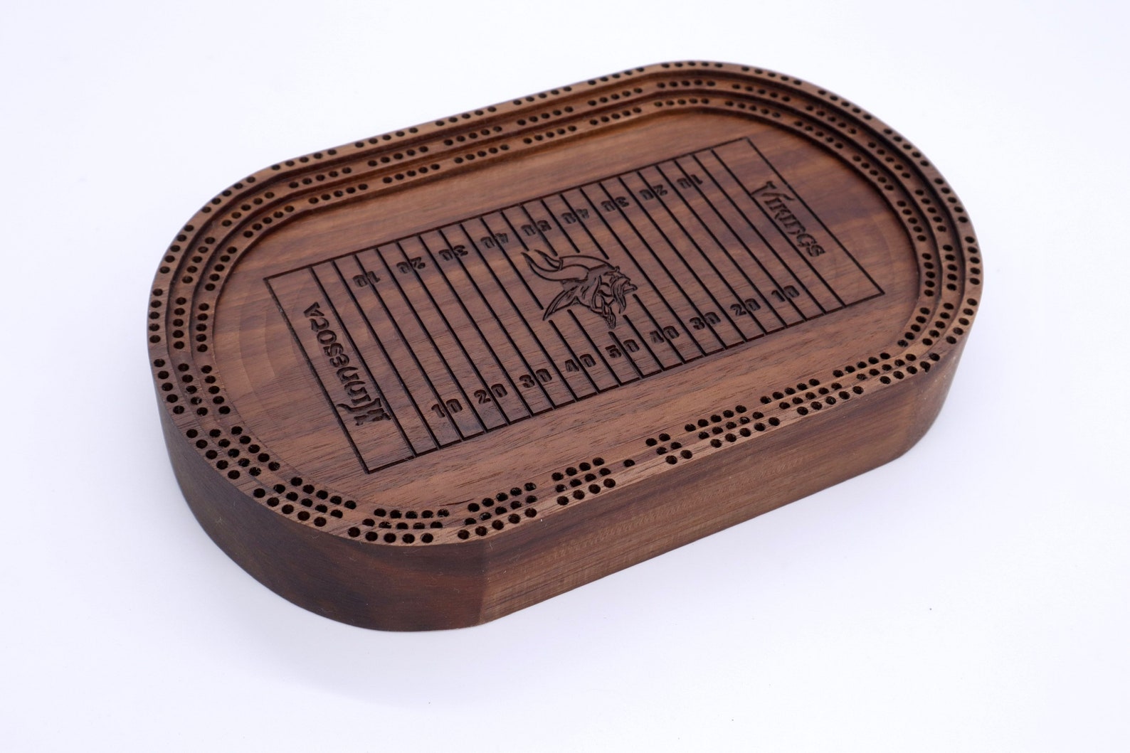 Cribbage Board CNC File - Dxf Svg Ai Pdf - Football Stadium Cribbage ...