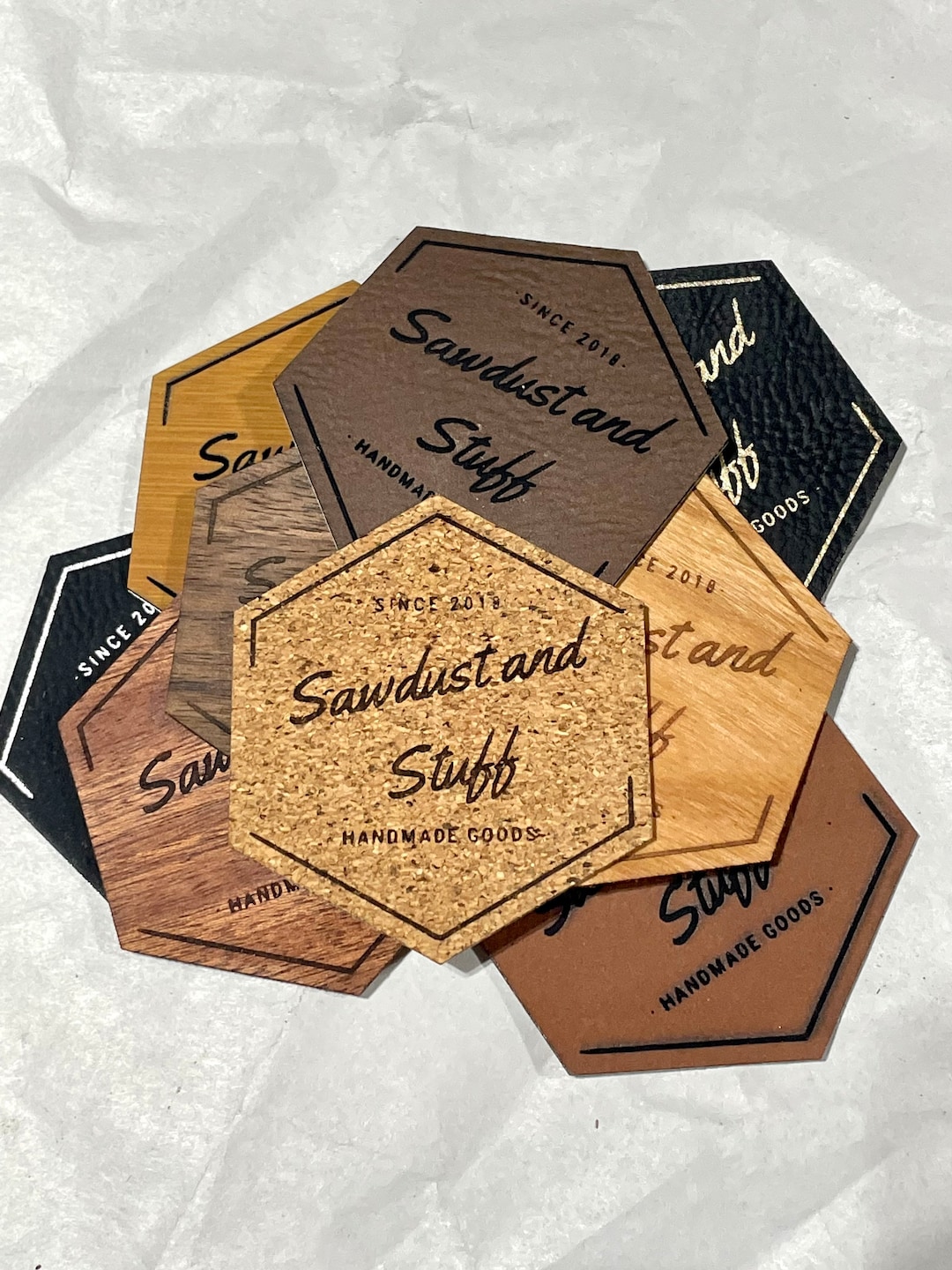 Set of 5 Custom Logo Patches for Hats, Leatherette Patch - Logo Hats ...