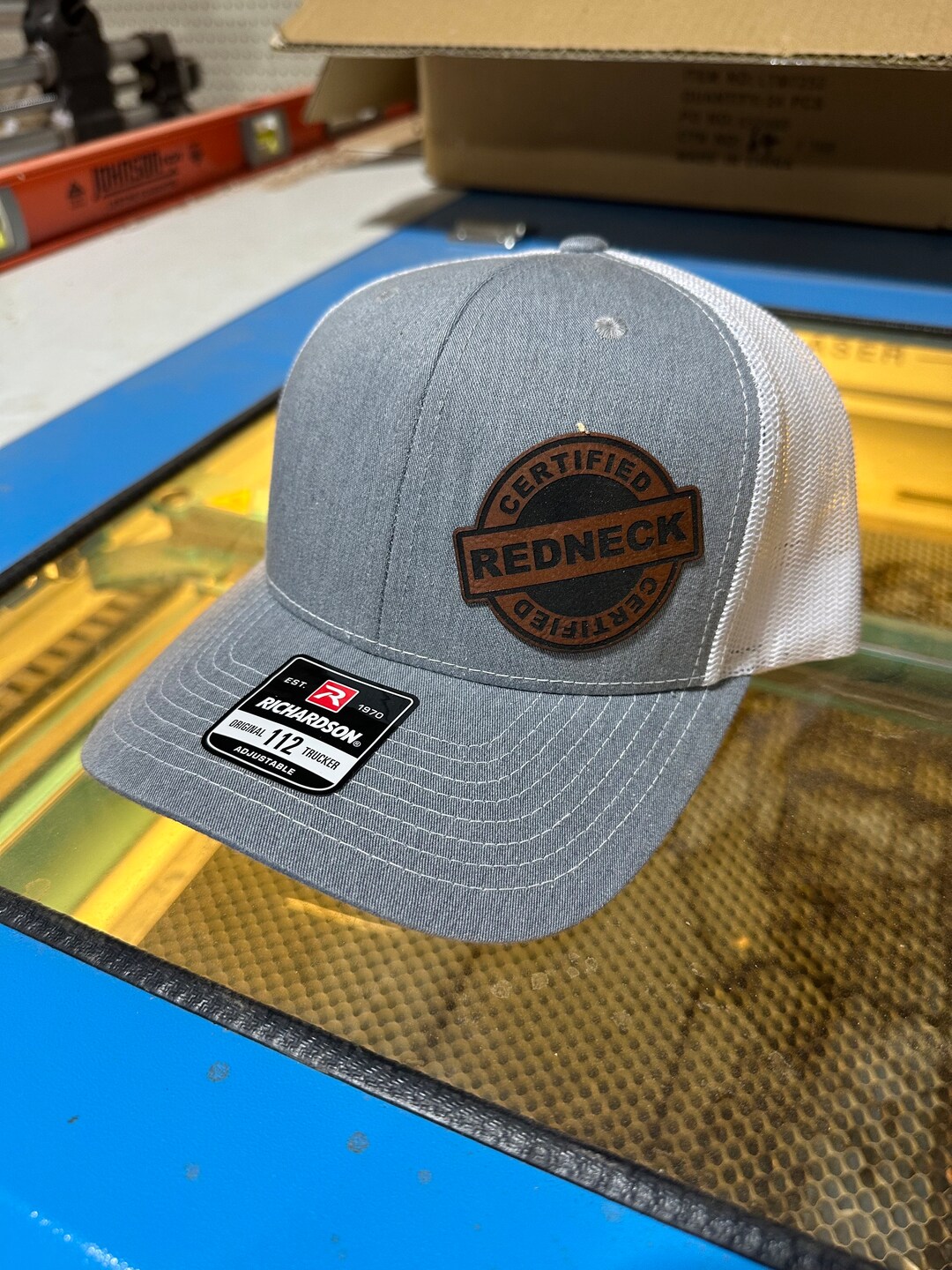 Certified Redneck Hat Leatherette Patch - Leather Patch, Richardson 112 ...