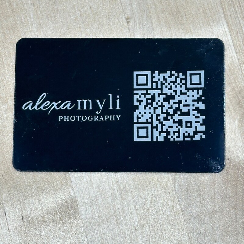 Metal Business Cards With Qr Code - Etsy