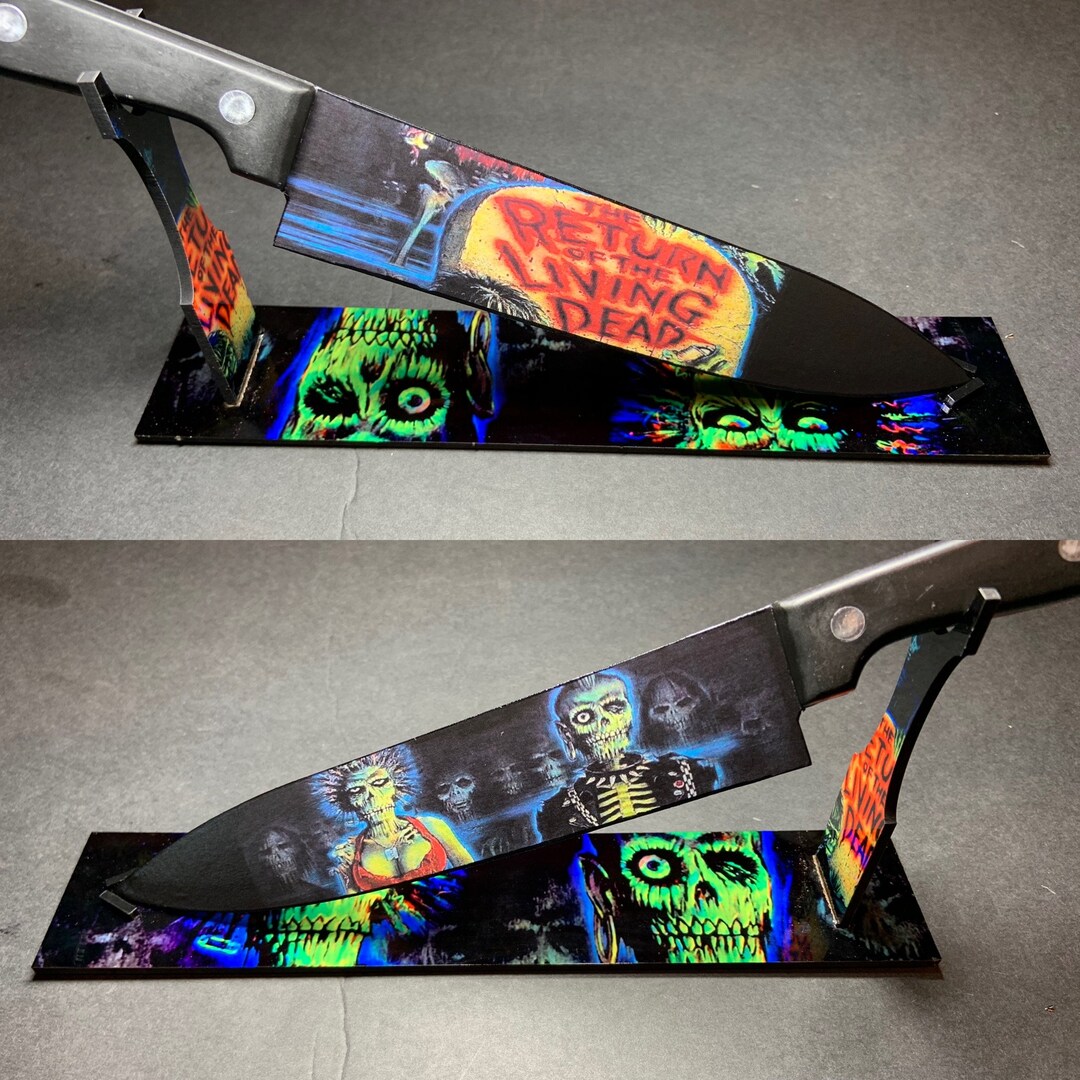 Return of the Living Dead Kitchen Knife With/without Sublimated Stand ...
