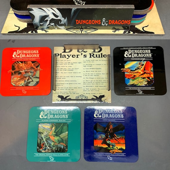 D&D Dungeons and Dragons Coasters 4 Pack cork | Etsy
