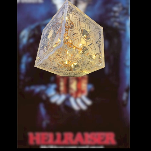Hellraiser Puzzle Box Laser Engraved Night Light With Stand - Etsy