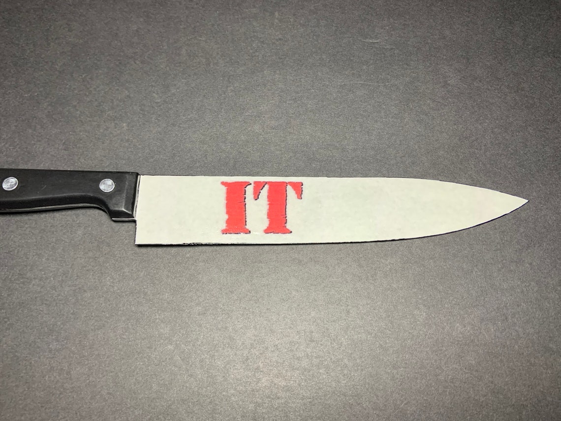 IT 1990 Penny Wise Stephen King Knife With/without Sublimated Stand - Etsy