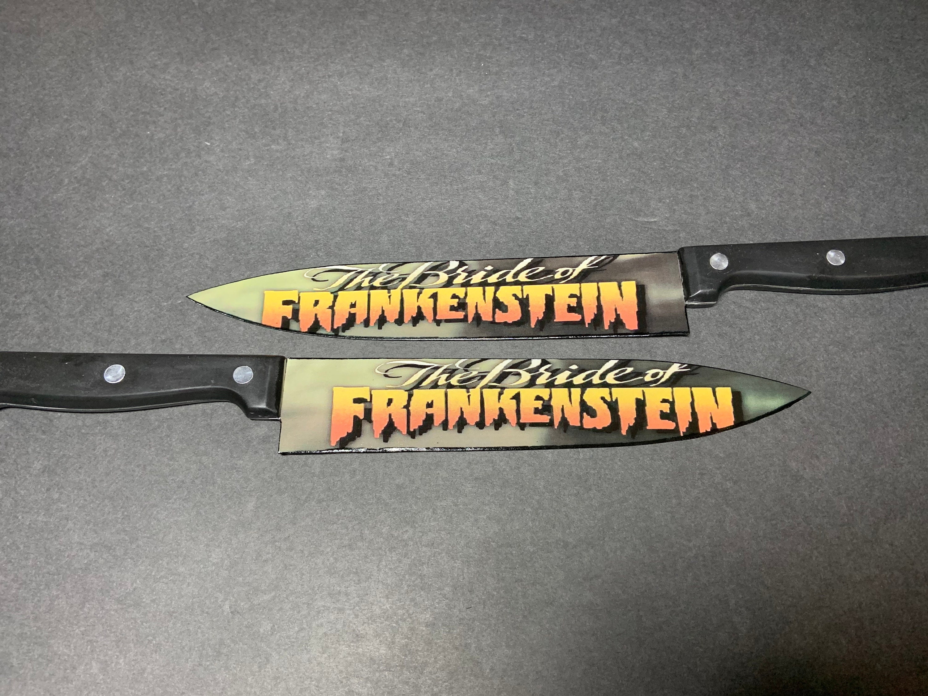Bride of Frankenstein Horror Kitchen 2 Knife Set With/without Laser ...