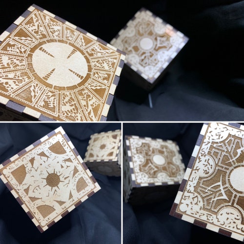 Hellraiser Puzzle Box Laser Engraved Night Light With Stand - Etsy