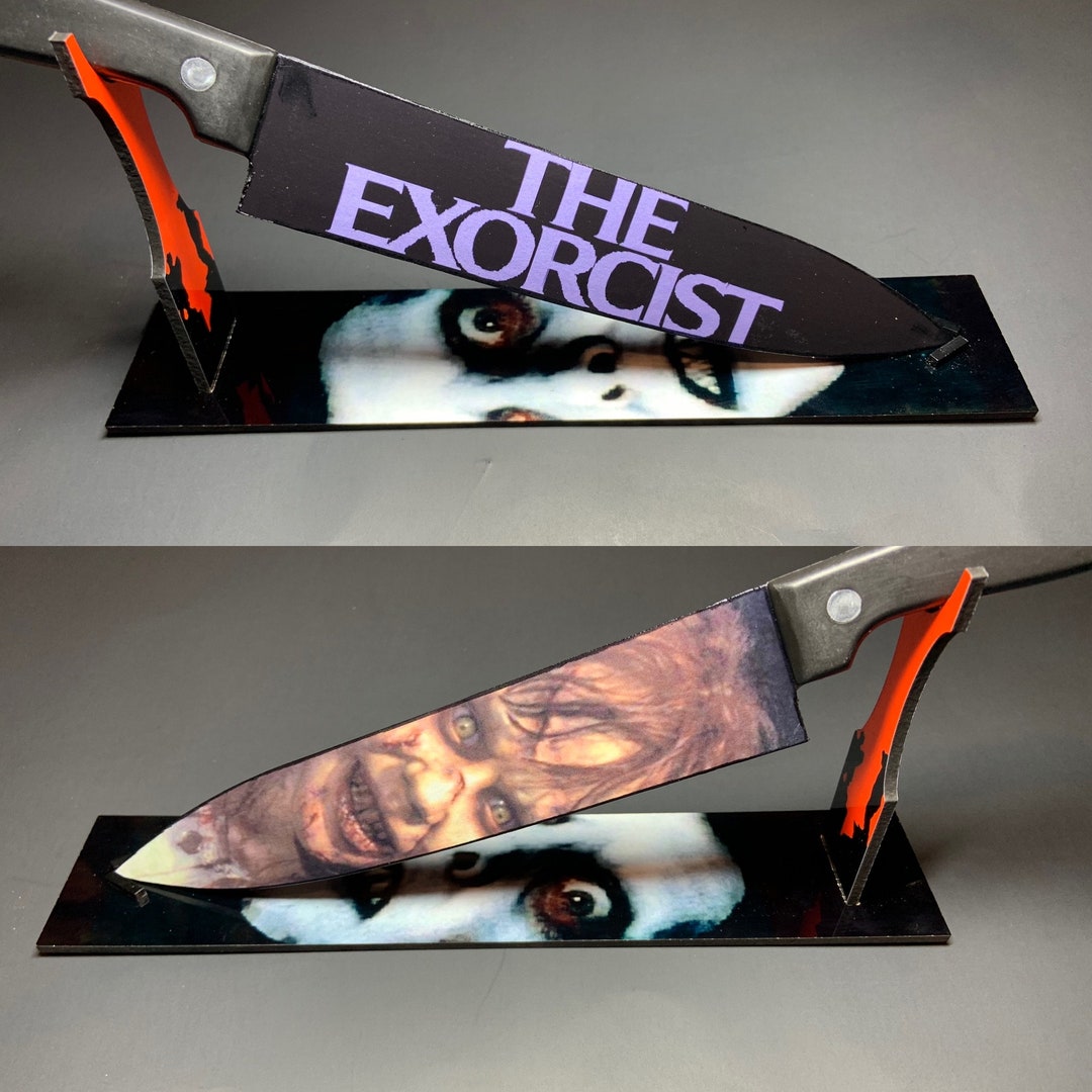 The Exorcist Demon Knife Set With/without Sublimated Stand - Etsy