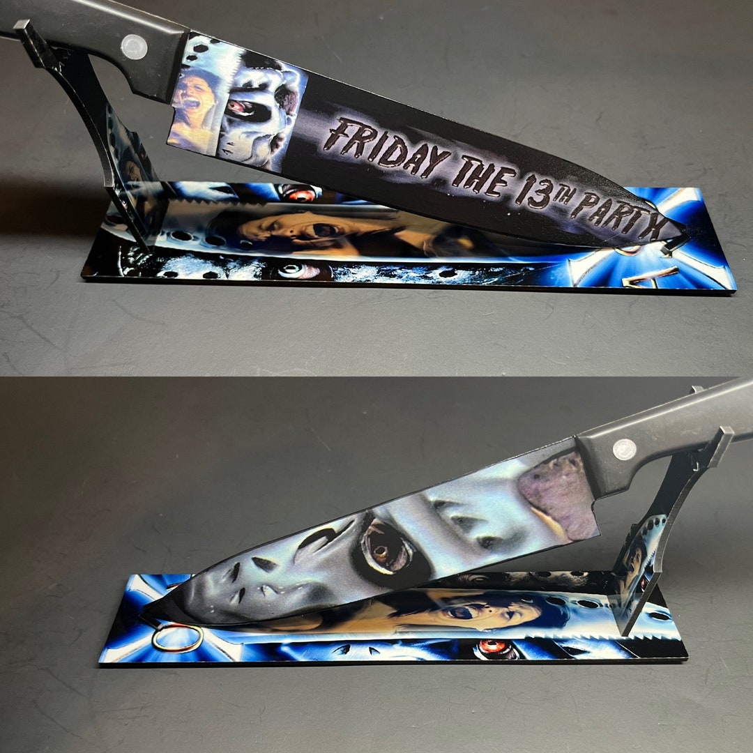 Jason X Friday the 13th Knife With/without Sublimated Stand - Etsy