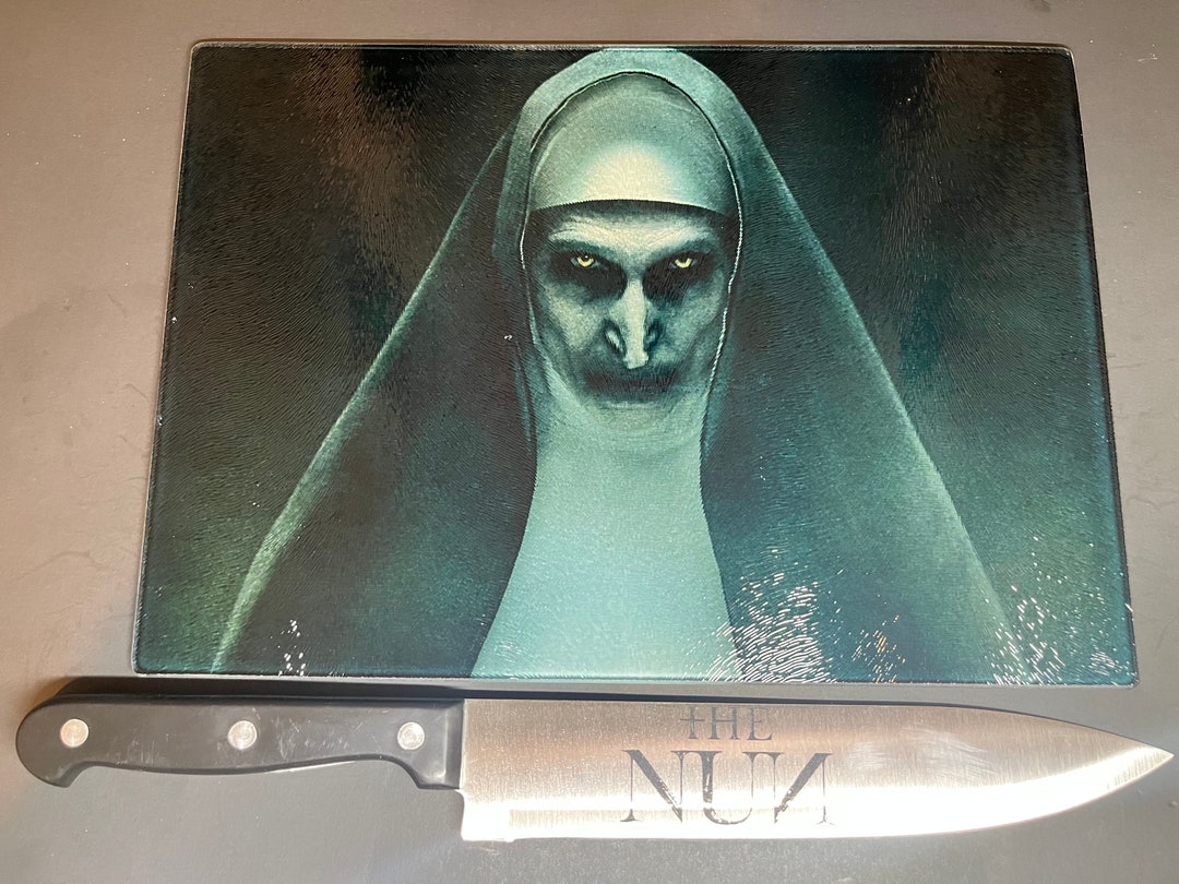 The Nun 2018 Sublimated Glass Cutting Board With/without Matching Knife ...
