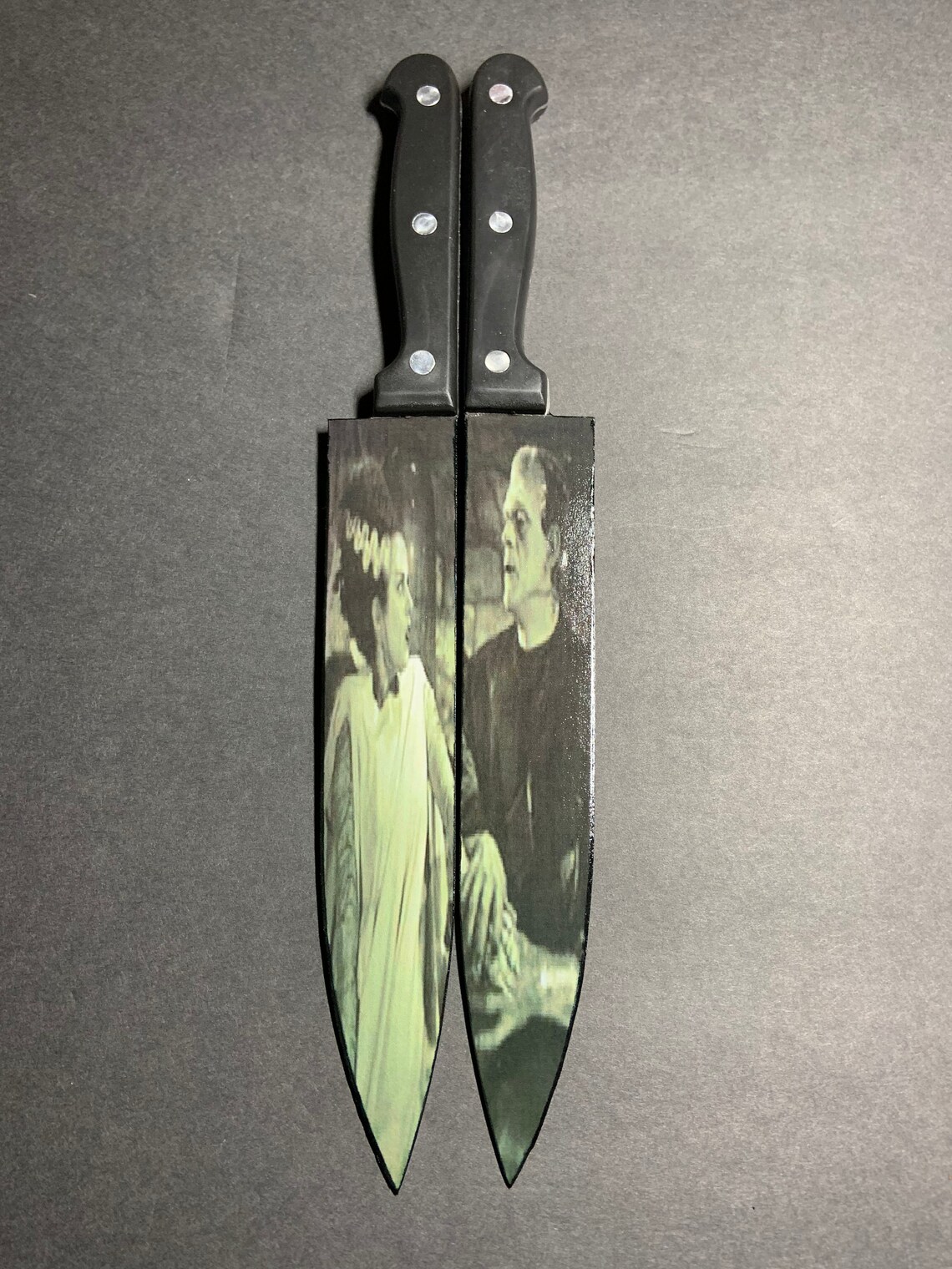 Bride of Frankenstein Horror Kitchen 2 Knife Set With/without Laser ...