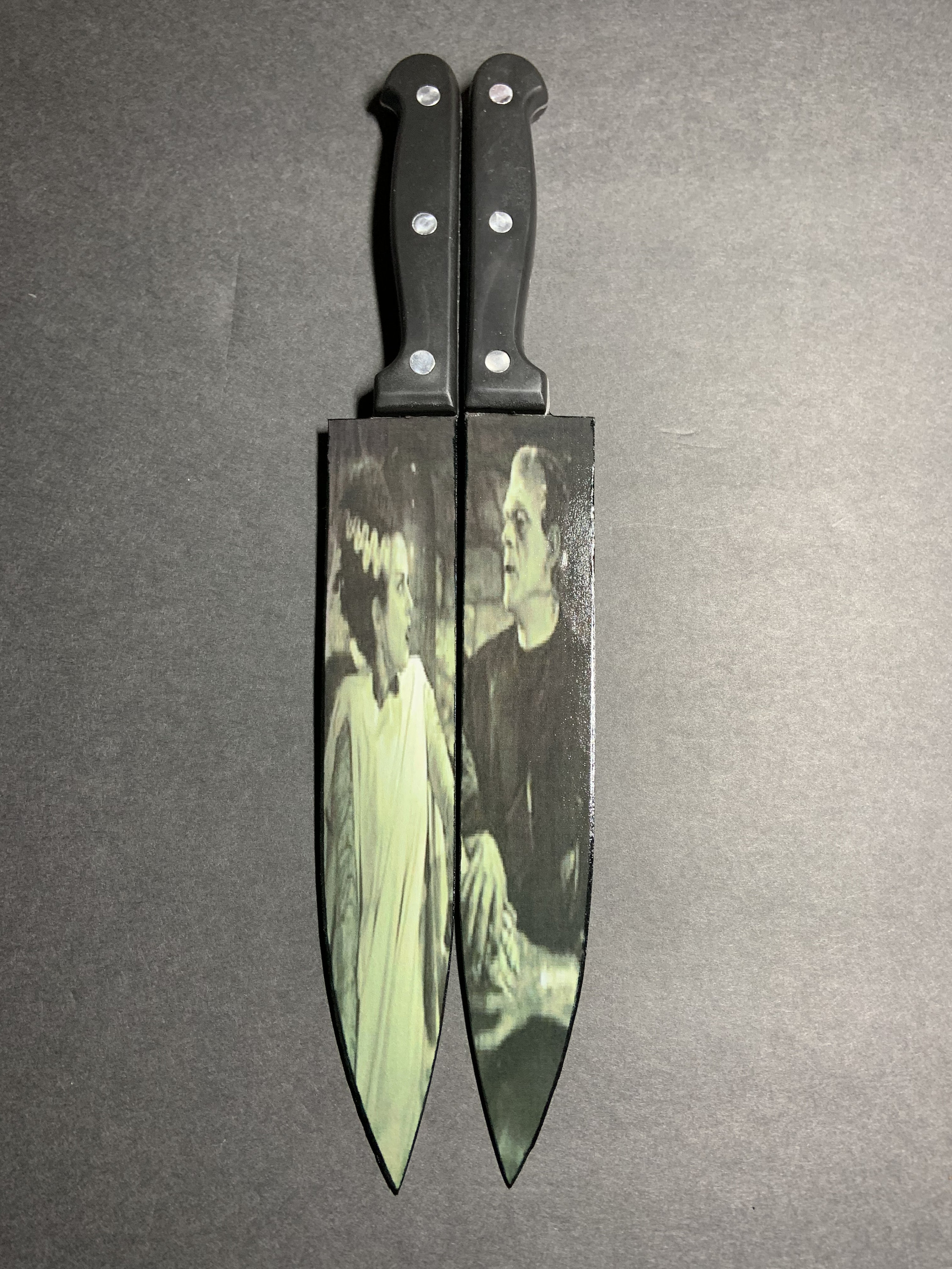 Bride of Frankenstein Horror Kitchen 2 Knife Set With/without Laser ...