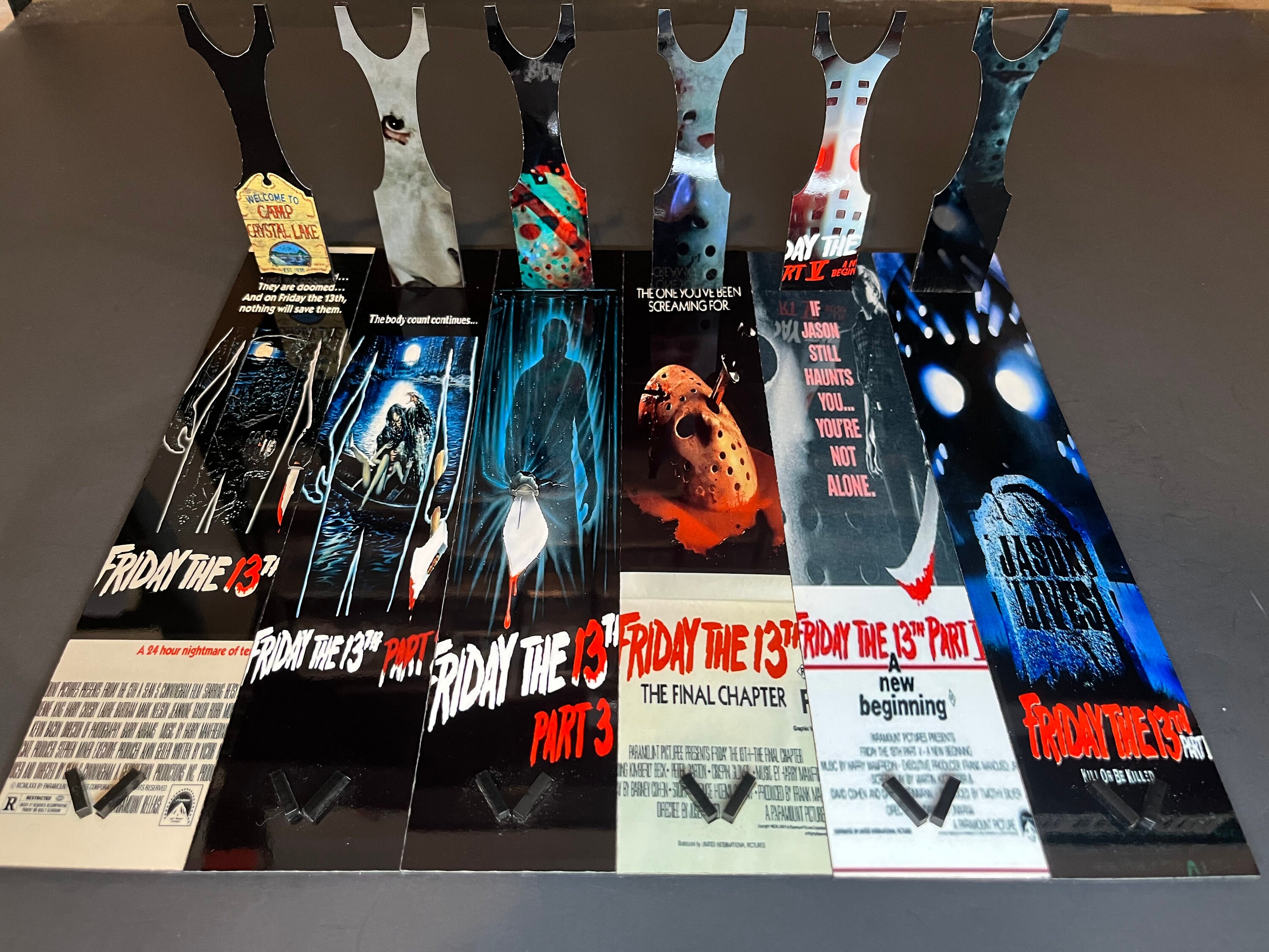 Jason Friday the 13th 1-6 Knife Set With/without Sublimated Stands - Etsy