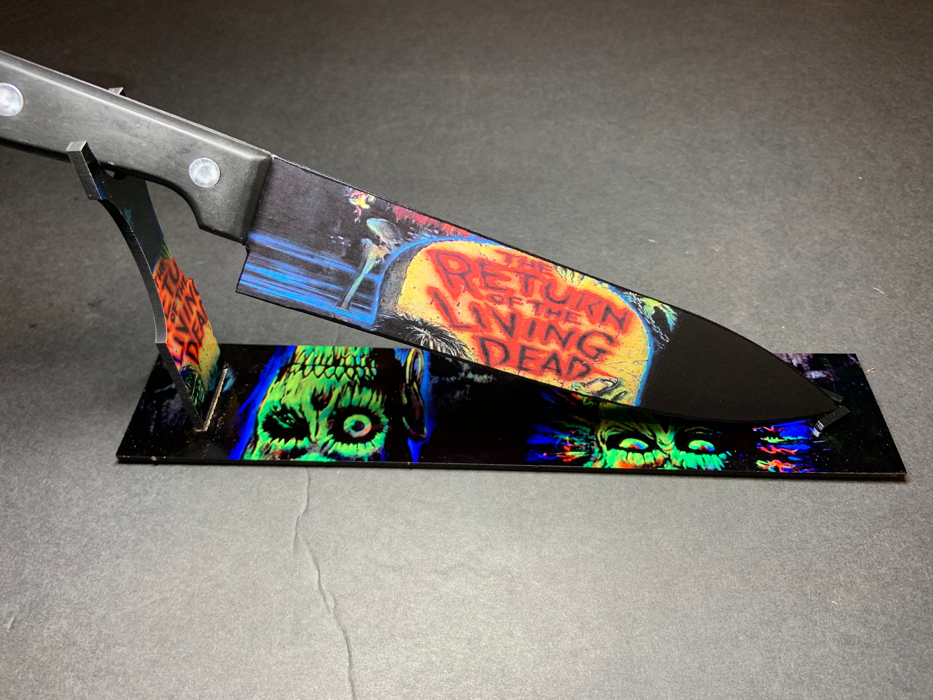 Return of the Living Dead Kitchen Knife With/without Sublimated Stand ...