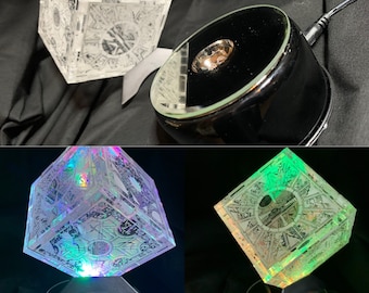 Hellraiser Puzzle Box Laser Engraved Night Light With Stand - Etsy